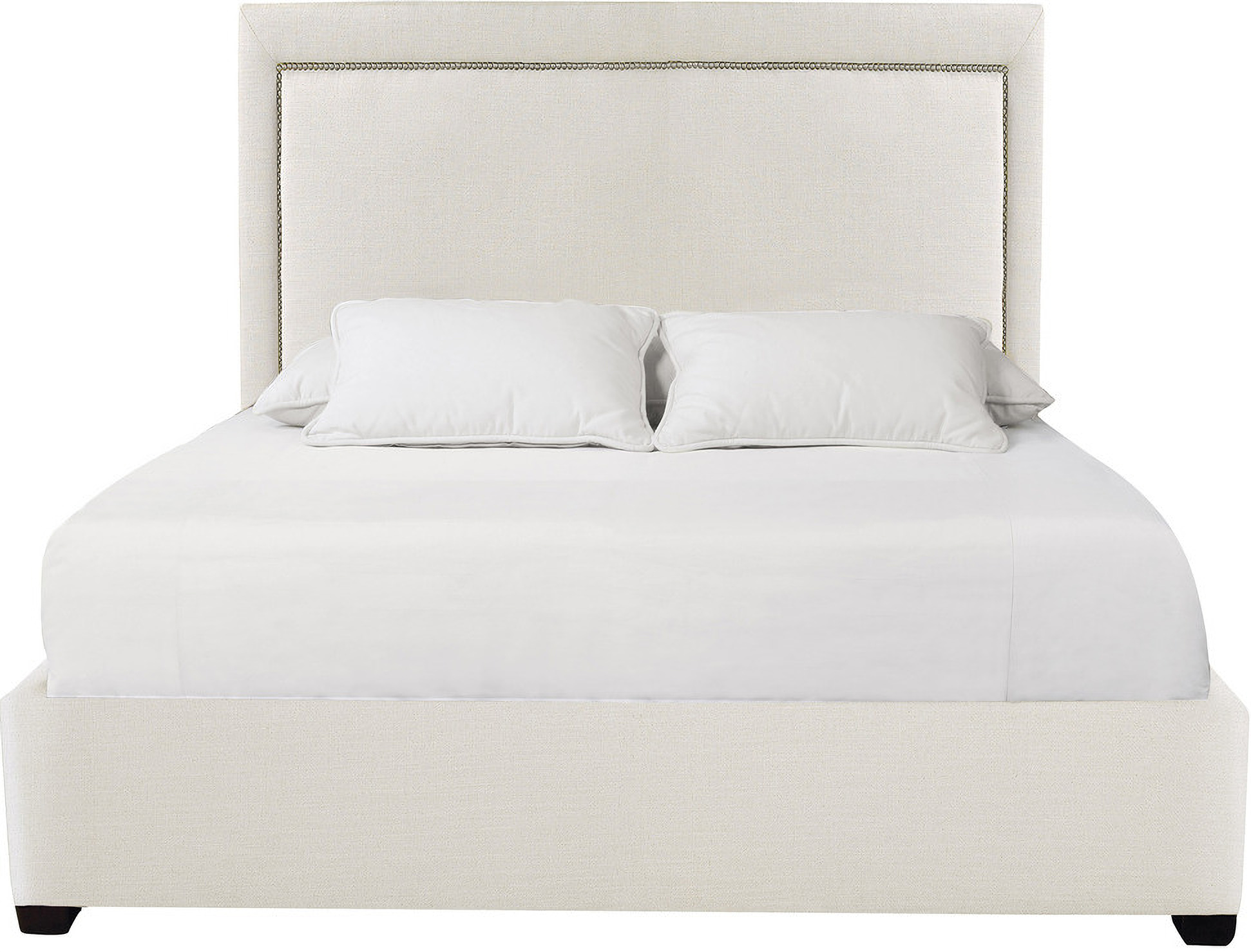 Morgan Fabric King Panel Bed In Espresso by Bernhardt | 1StopBedrooms