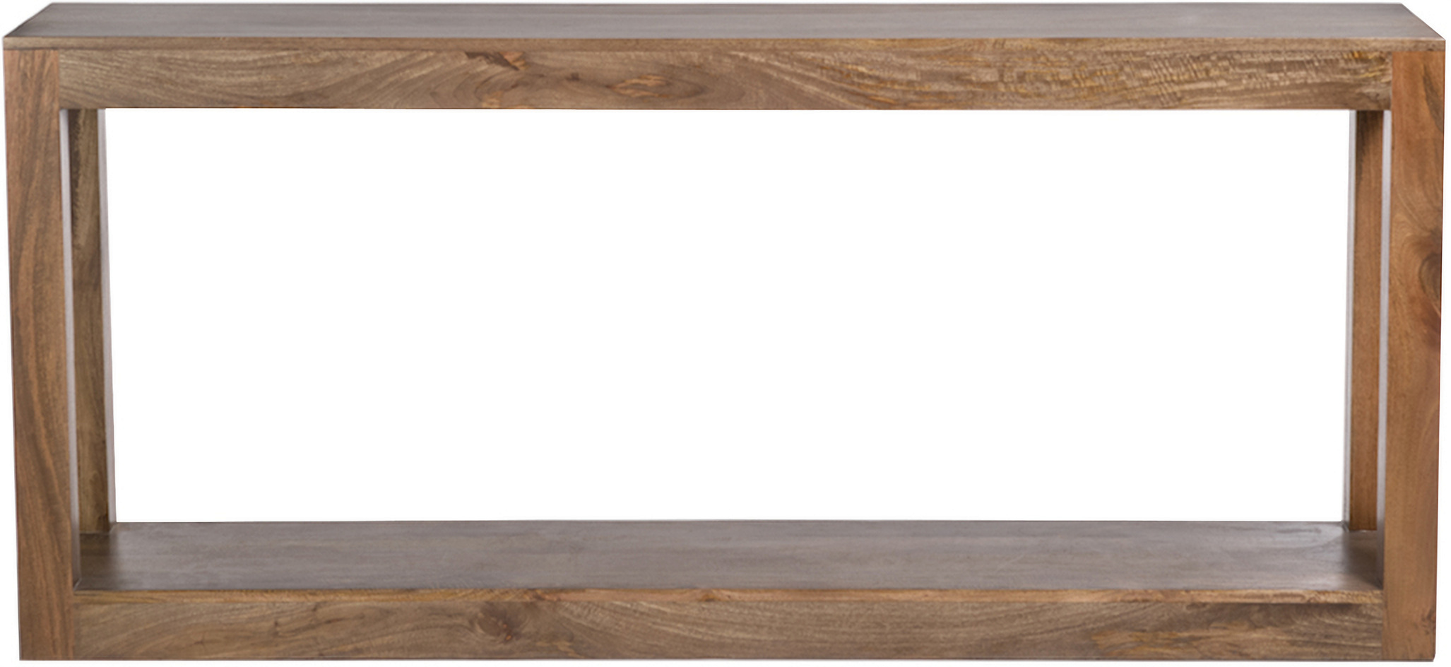 Morgan Solid Mango Brindled Ash Wood 72 Inch Console Table In Brown by ...