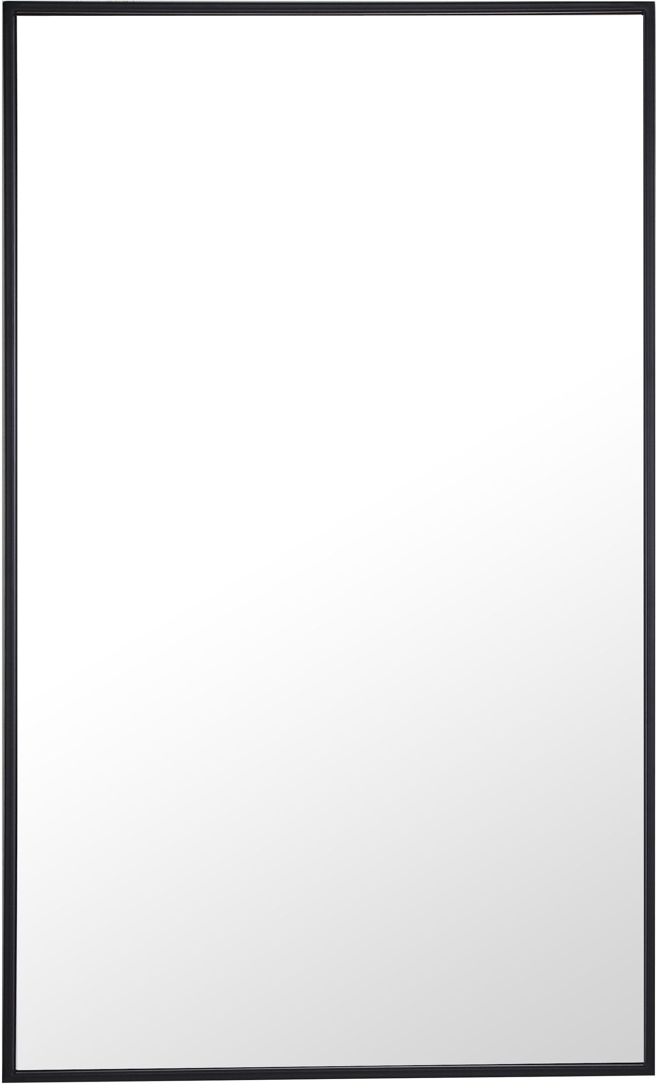 Mr4074bk Eternity 24" Rectangular Black Mirror by Elegant Lighting ...