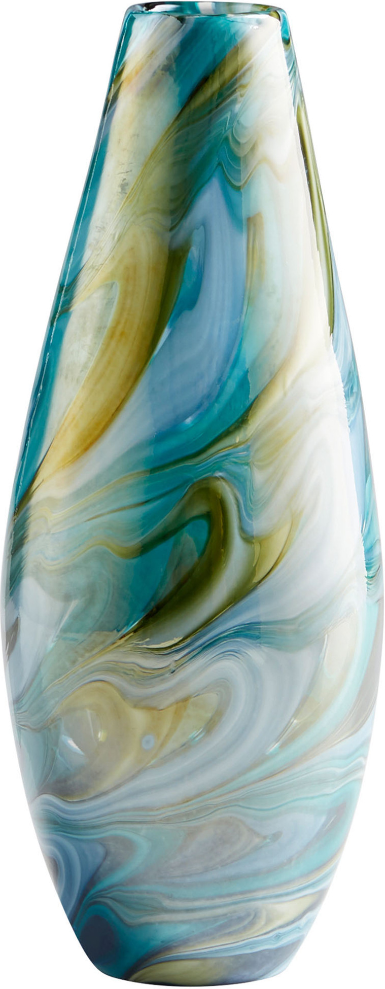 Multi Colored Blue Small Chalcedony Vase by Cyan Design | 1StopBedrooms