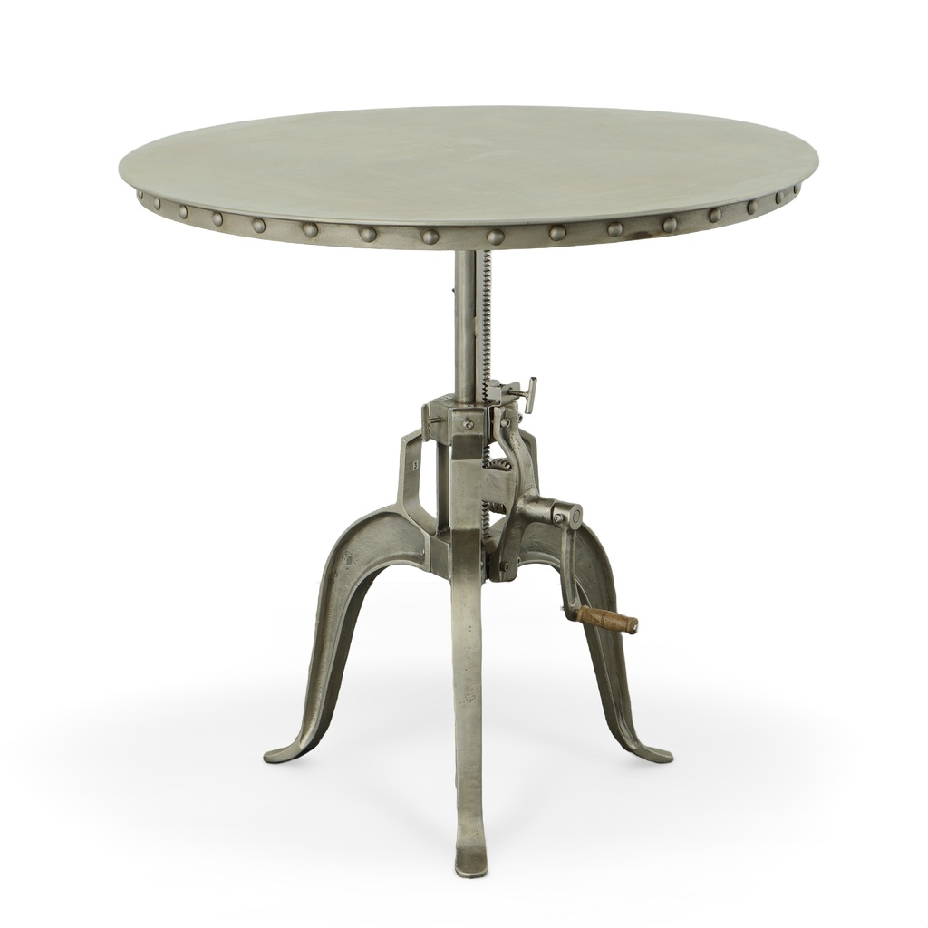 Mundra Adjustable Crank Table In Antique Nickel by Carolina Living ...