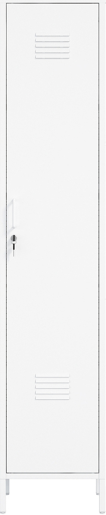 Naomi 15 Inch Single Locker Storage Cabinet In White by Manhattan ...