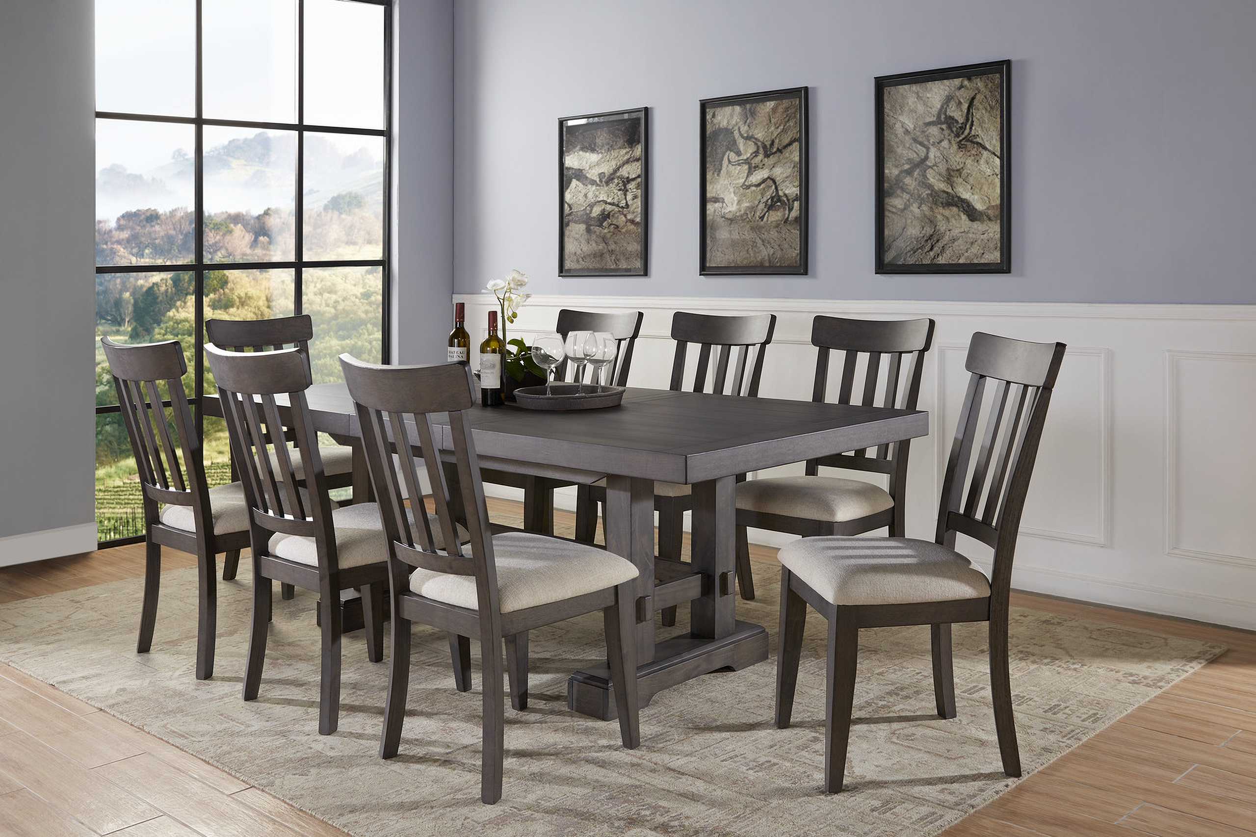 Napa 9 Piece Dining Set by Steve Silver | 1StopBedrooms