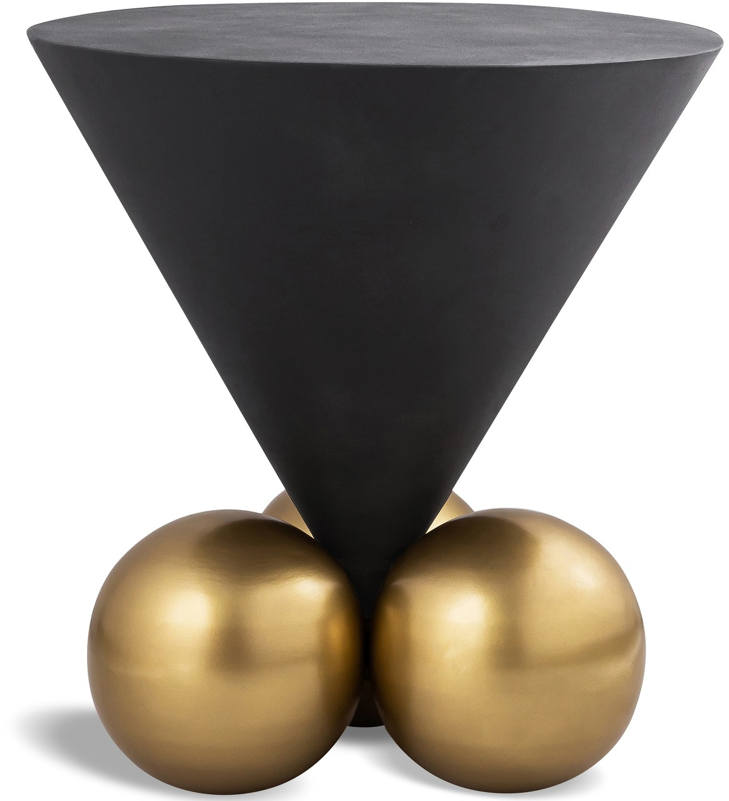 Naples Cement End Table In Grey by Meridian | 1StopBedrooms