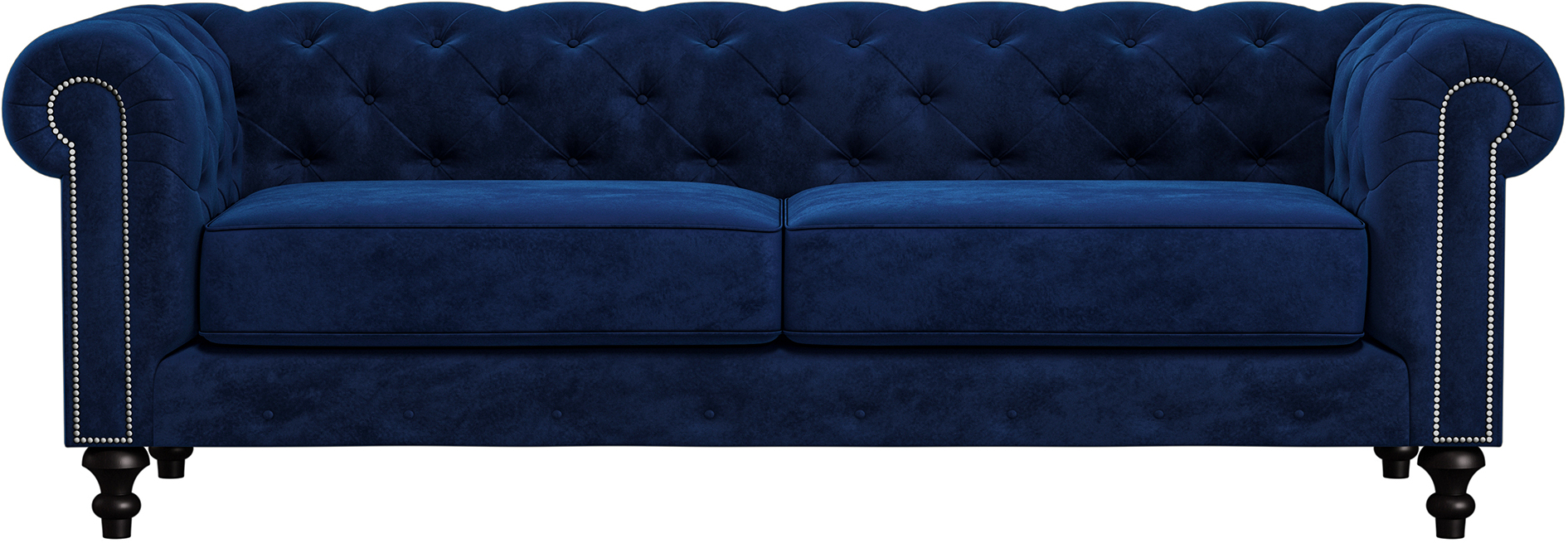 Nativa Interiors London Tufted 90 Inch Sofa In Blue | 1StopBedrooms