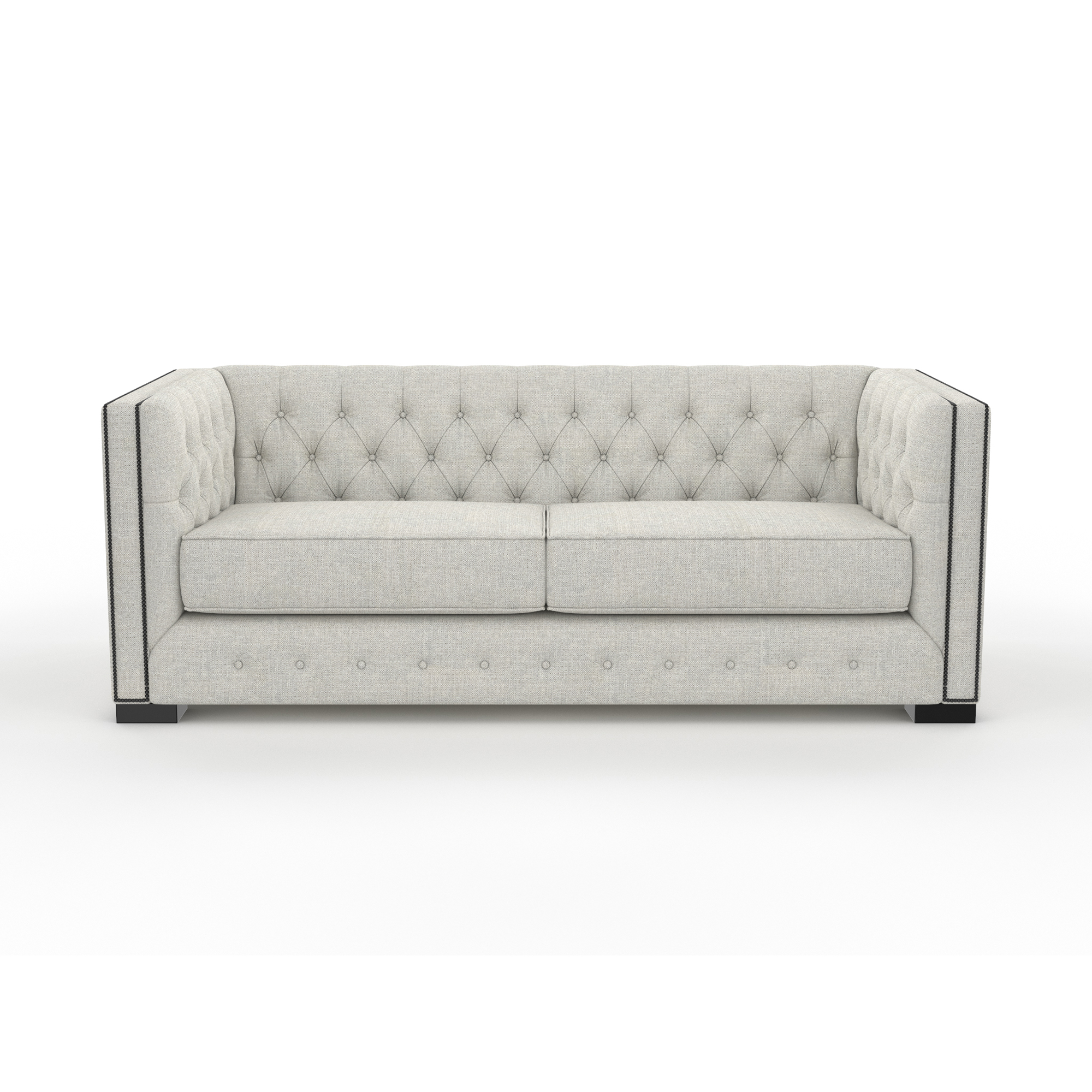 Nativa Interiors Mirel Tufted 80 Inch Sofa In Grey | 1StopBedrooms