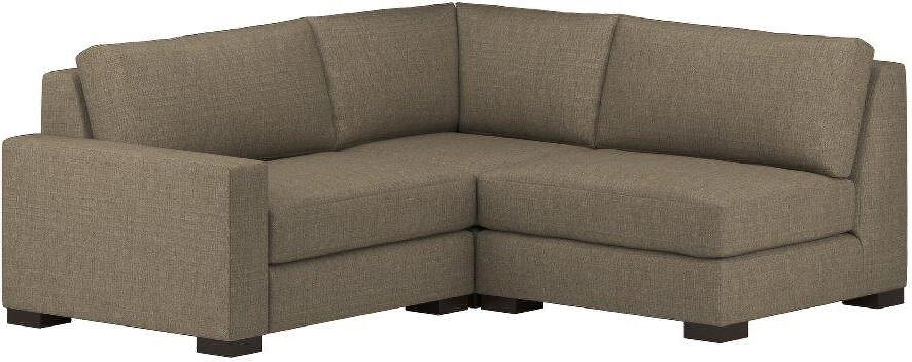 Nativa Interiors Veranda 3 Pieces Modular Sectional Mini Flax SEC-VRND ...