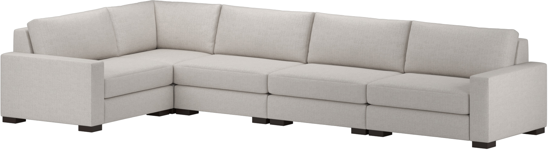 Nativa Interiors Veranda 5 Pieces Modular Sectional In Off White SEC ...