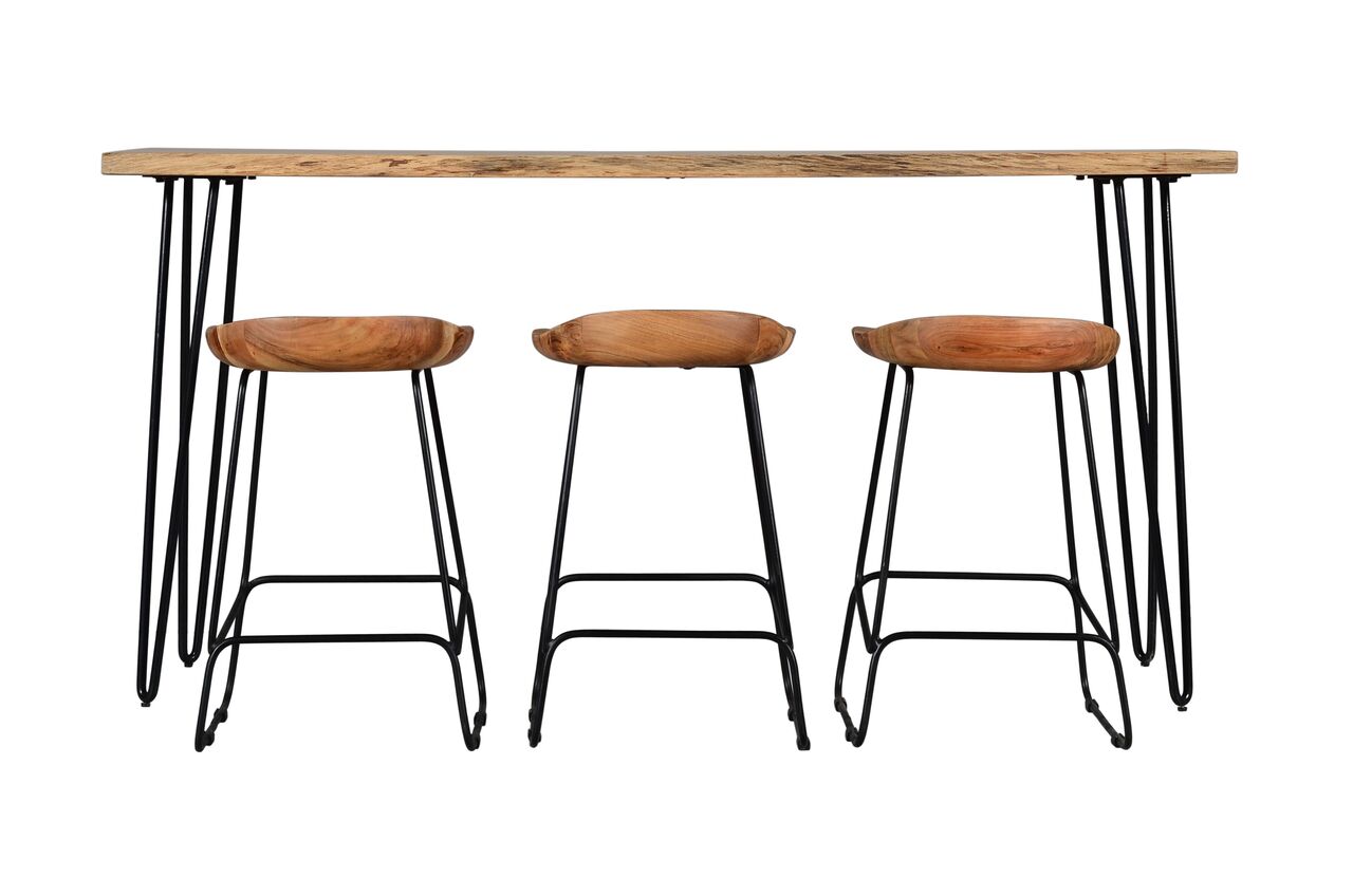 Nature'S Edge 4 Piece 72 Inch Counter Height Dining Set In Natural by ...