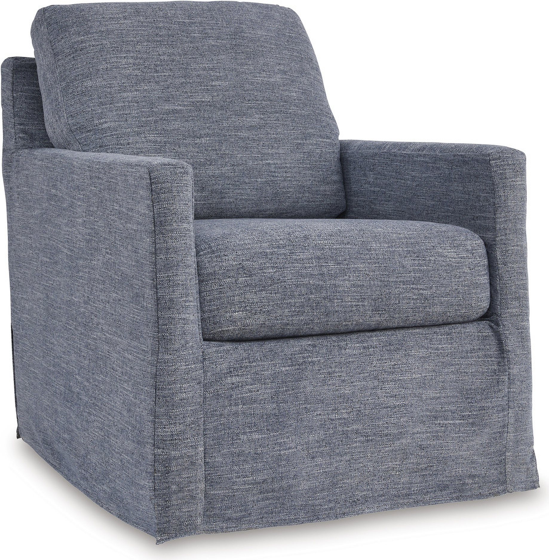 Nenana Next-Gen Nuvella Swivel Glider Accent Chair In Denim by Ashley ...