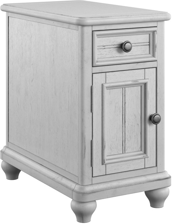 New Haven End Table In Oyster Shell by Emerald Home Furnishings ...