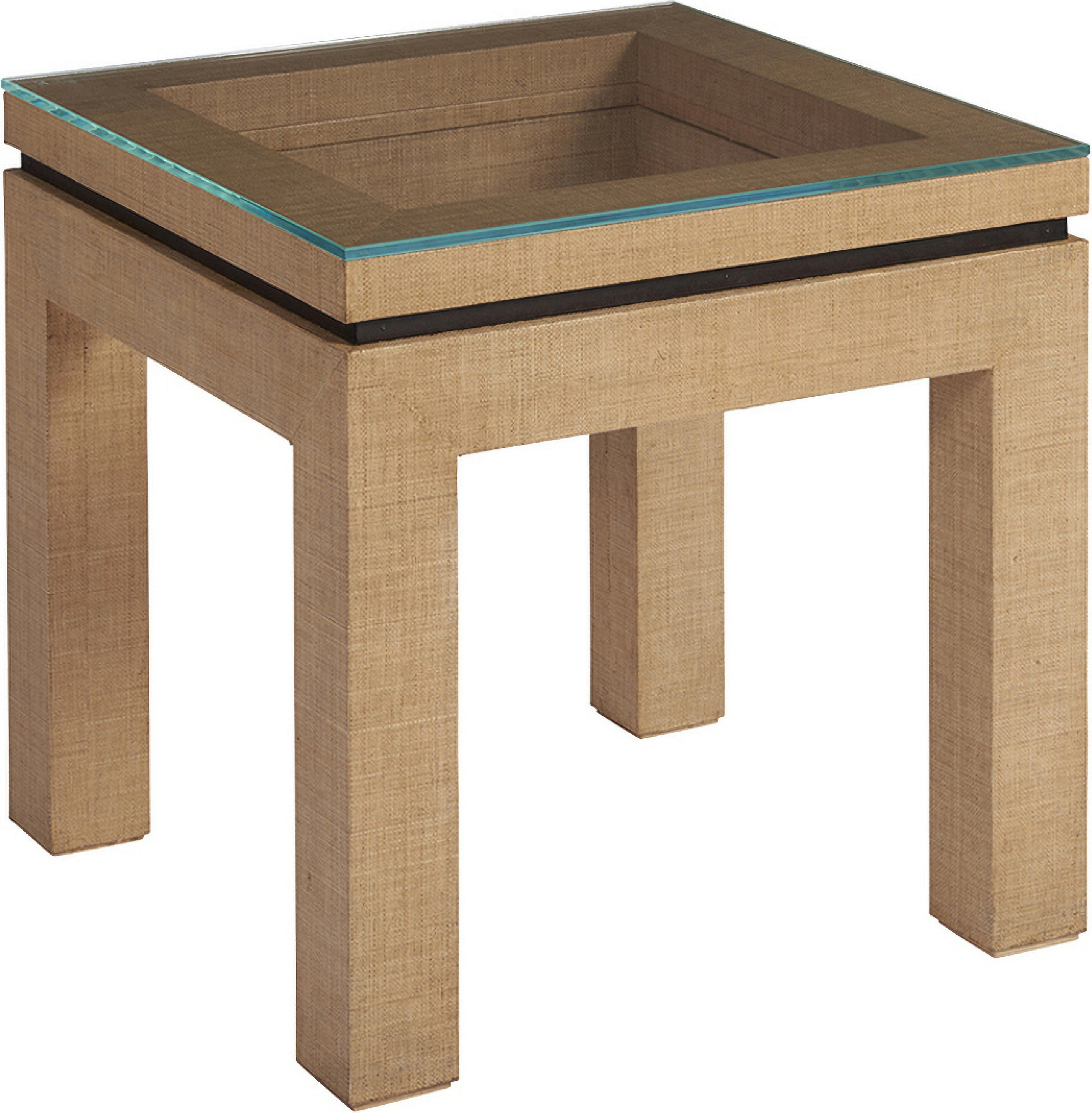 Newport Harbor Raffia Lamp Table In Sandstone by Barclay Butera ...