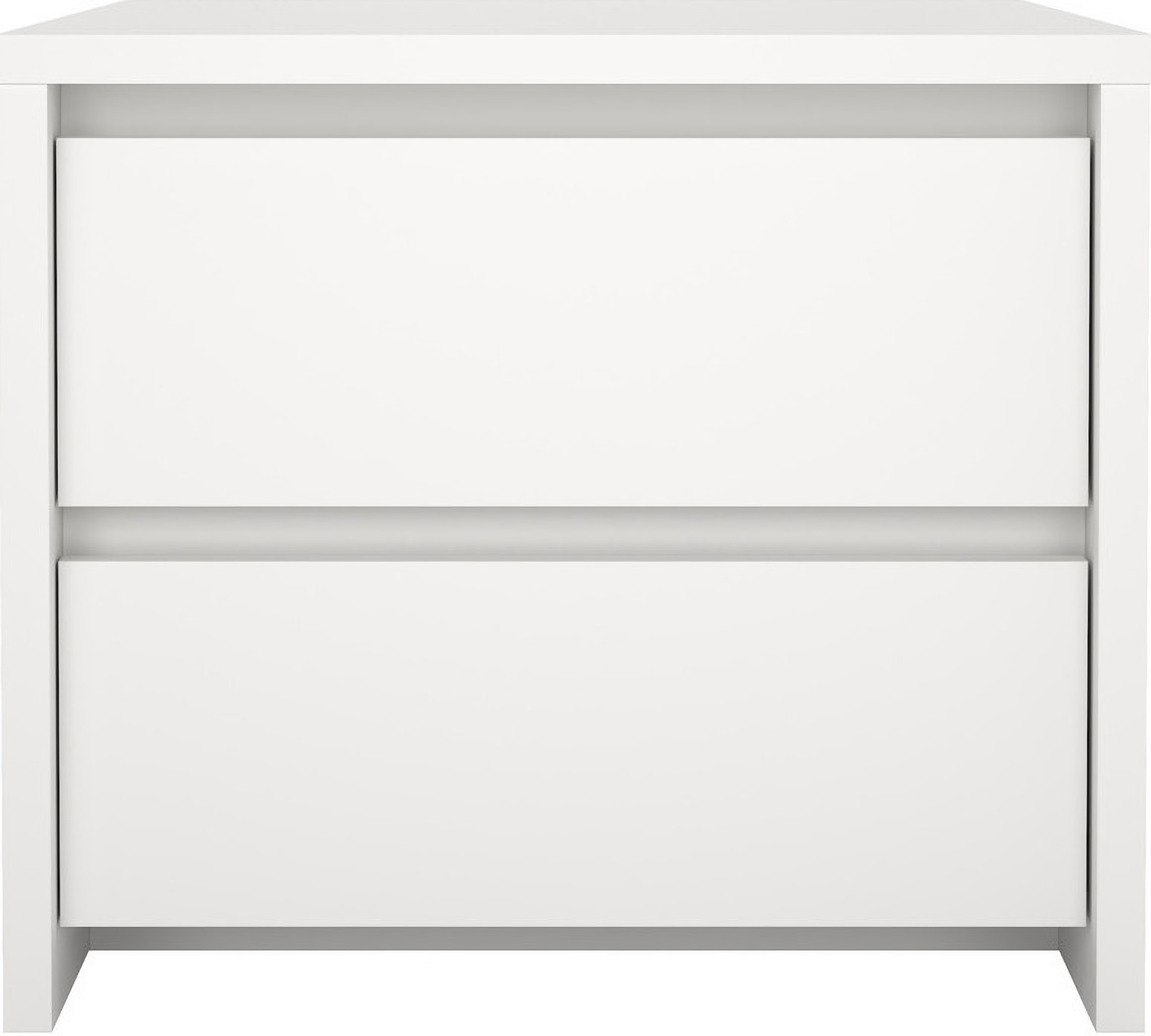 Next 17 Inch Tall 2-Drawer Nightstand End Table In White by Tvilum ...