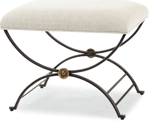 Niles Bench with Fabric Seat In Metal by Century Furniture | 1StopBedrooms