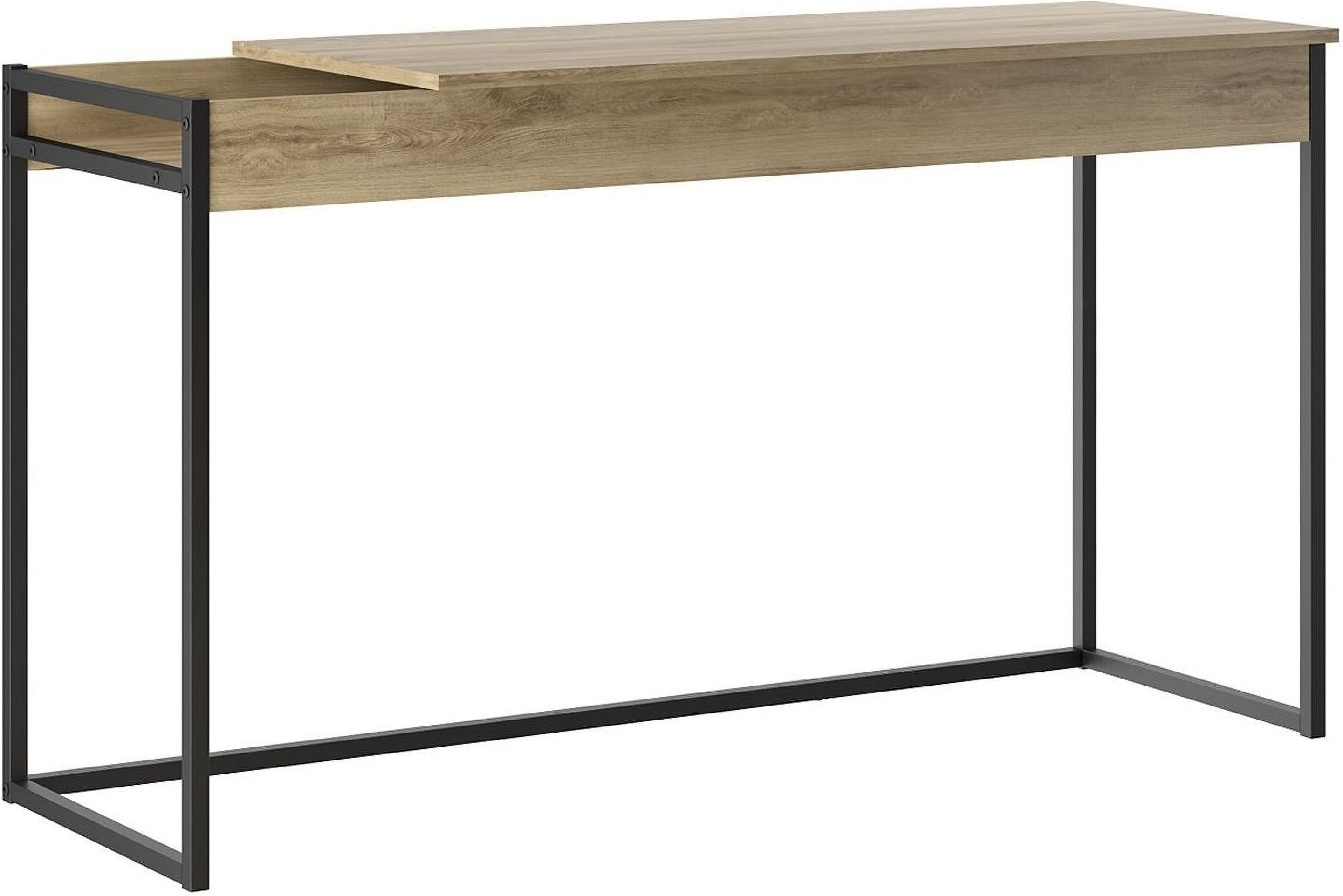 Noa Oak And Black Painted Metal Office Desk by Casabianca Home ...