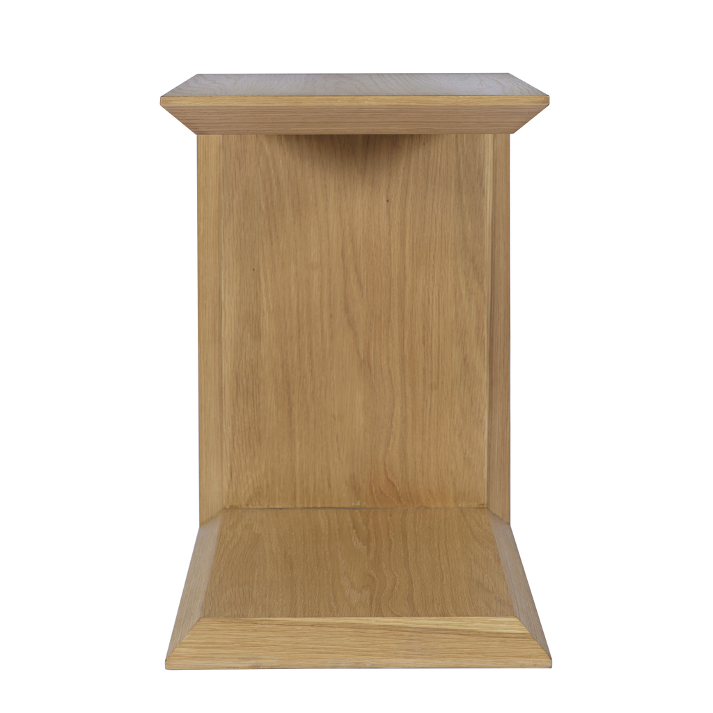 Nobu Beveled Angle Accent End C-Table In Oak Brown by Jofran ...