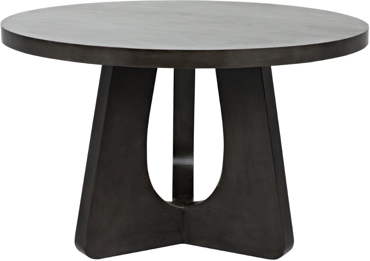 Nobuko 48 Inch Diameter Dining Table In Pale by Noir | 1StopBedrooms