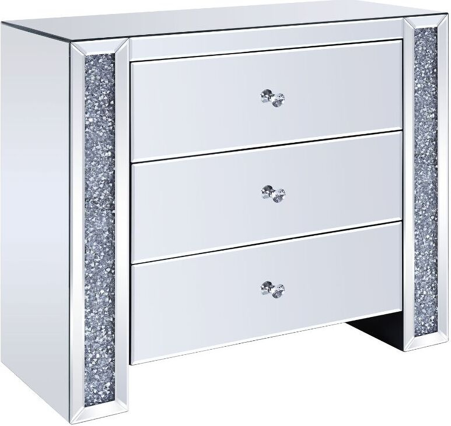 Noralie 32 Inch Mirrored Console Table by ACME | 1StopBedrooms Noralie 32 Inch Mirrored Console Table by ACME | 1StopBedrooms