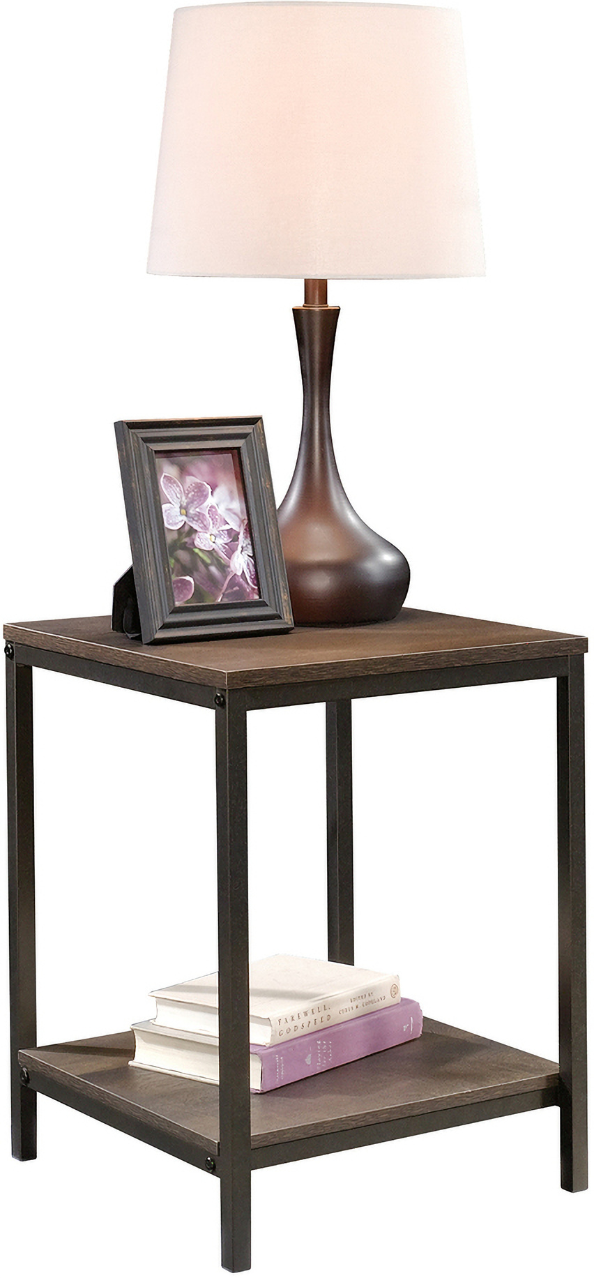 North Avenue Side Table In Smoked Oak by Sauder | 1StopBedrooms