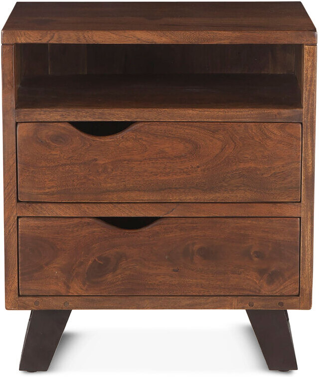 Nottingham Night Chest with Acacia In Walnut by Home Trends and Design ...