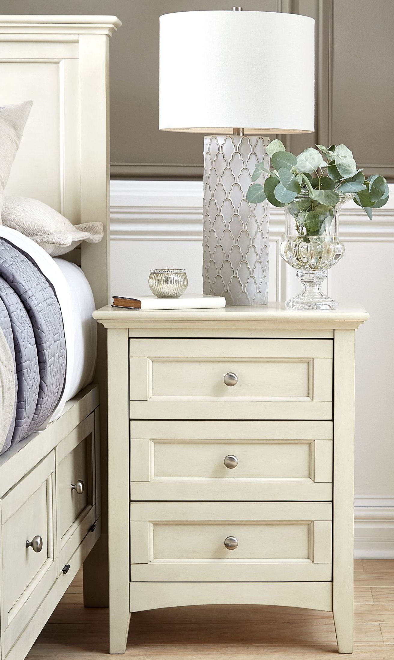 Northlake White Nightstand by A-America | 1StopBedrooms