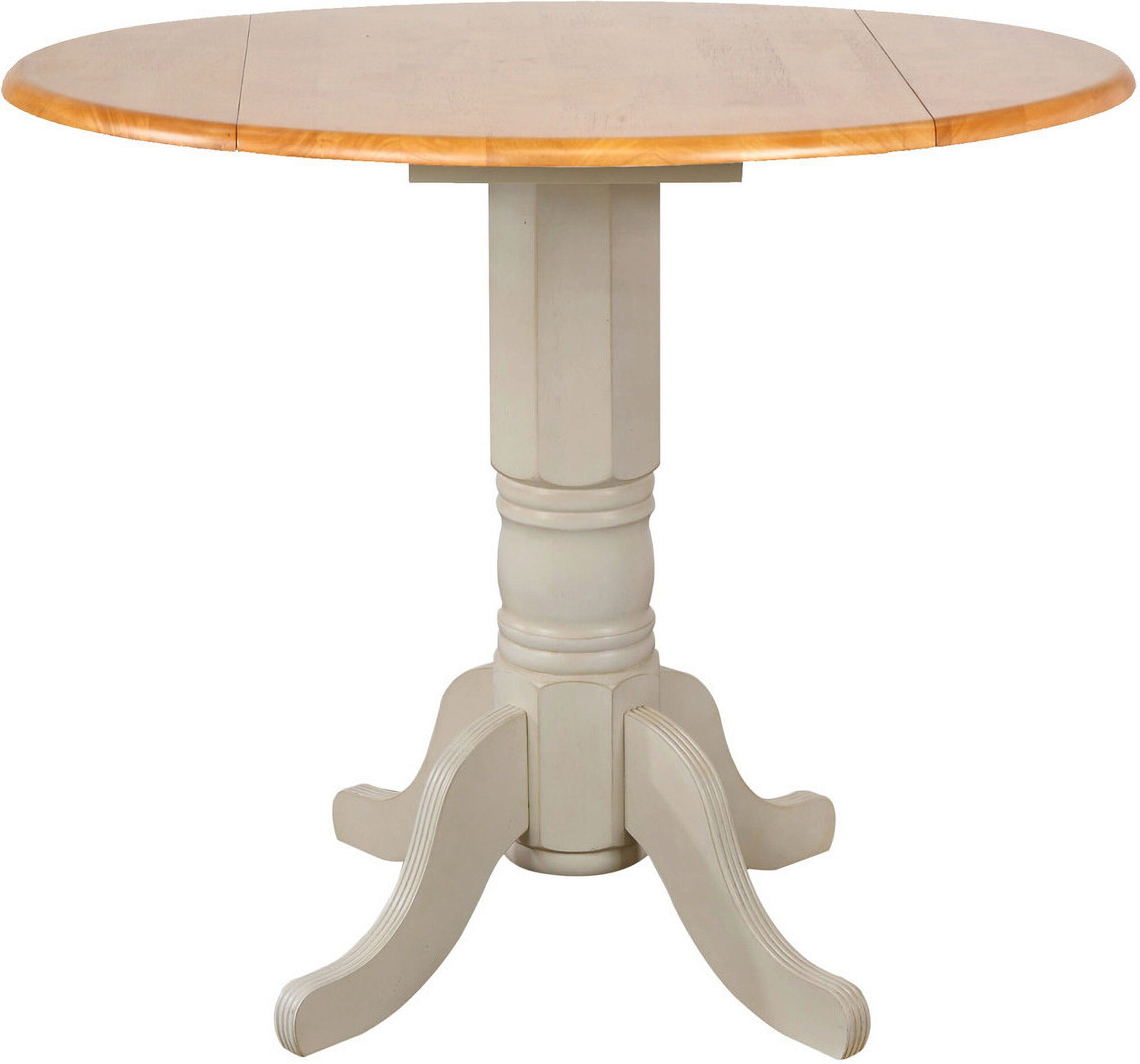 Oakley Selections 42 Inch Round Extendable Drop Leaf Counter Height Pub ...