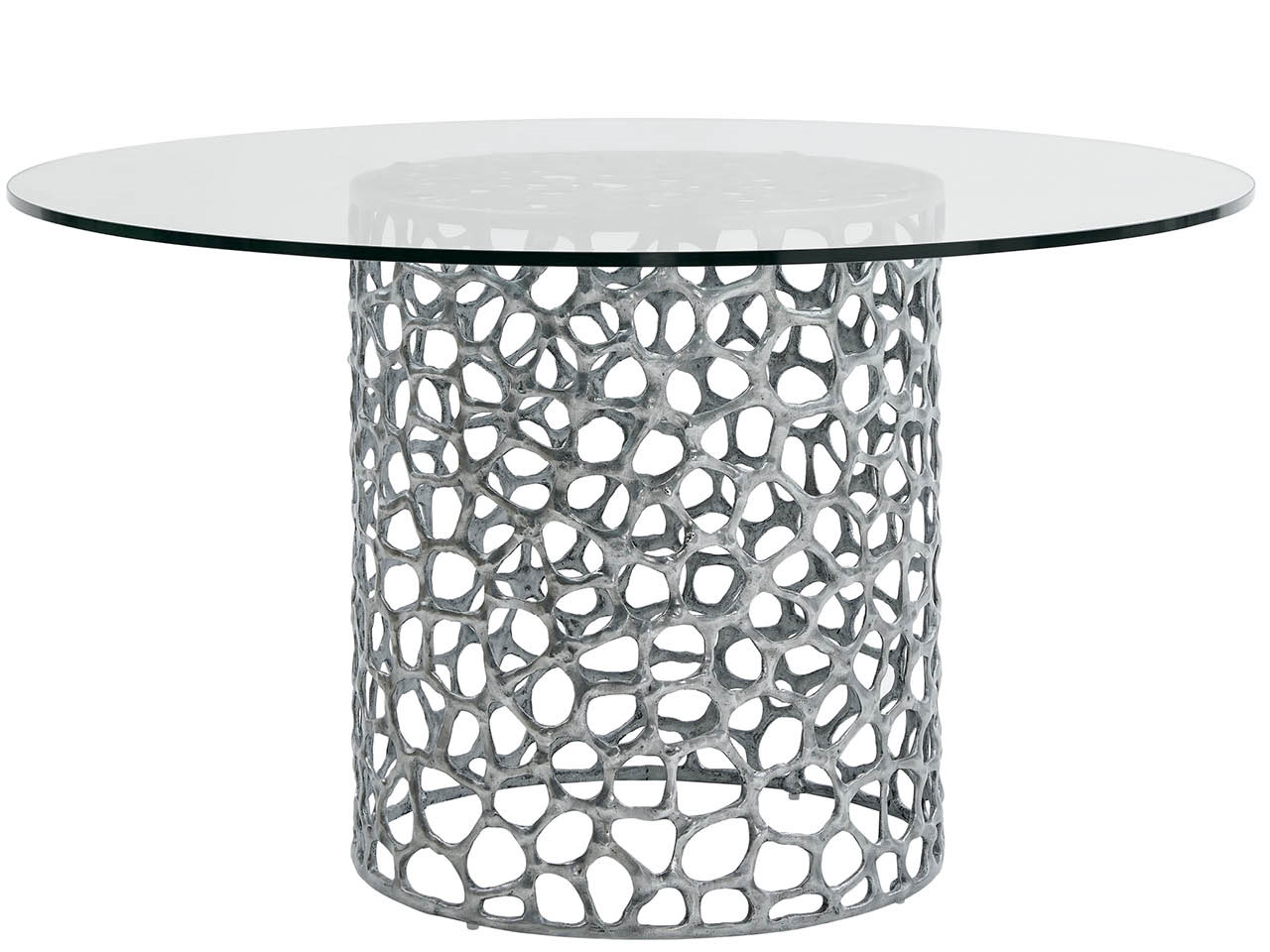 Oasis Coral 60 Inch Dining Table In Antique Nickel by Universal ...