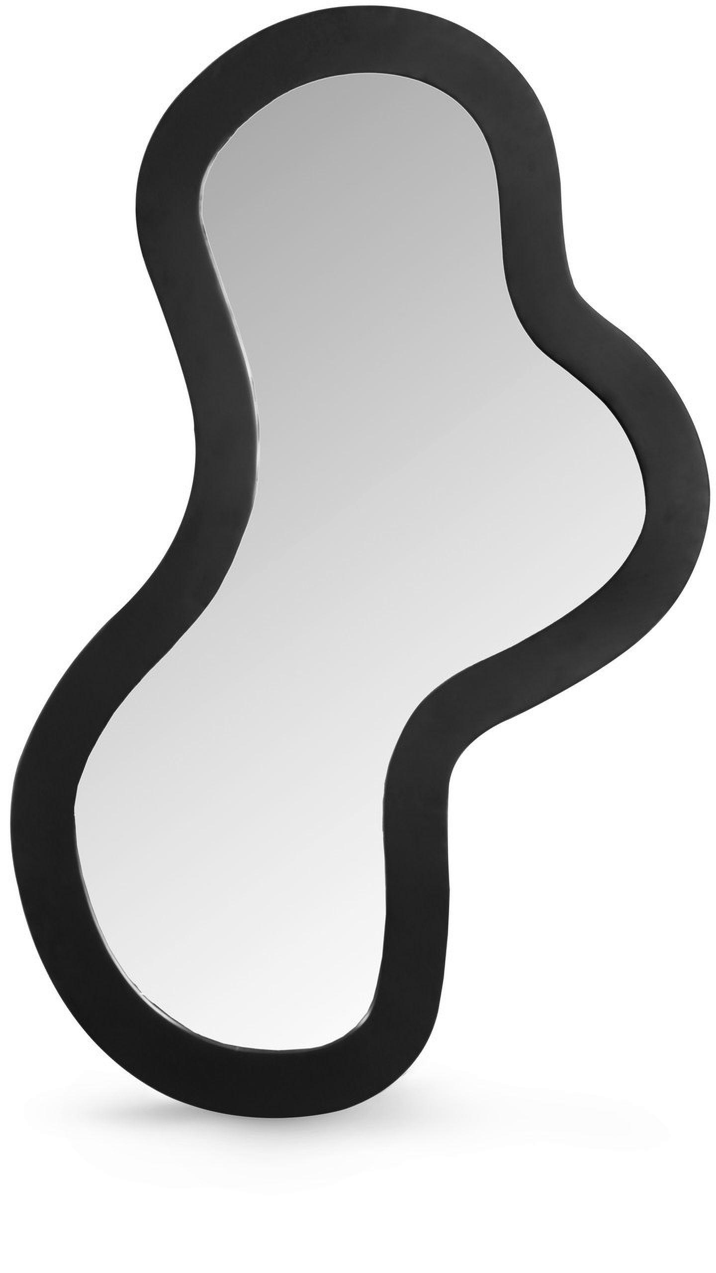 Oblique 48-Inch Mirror In Black by Meridian | 1StopBedrooms