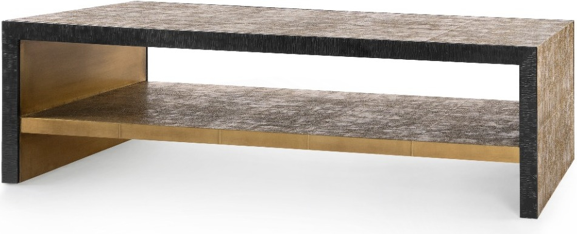 Odeon Coffee Table/Bench In Antique Brass and Dark Bronze by Villa ...