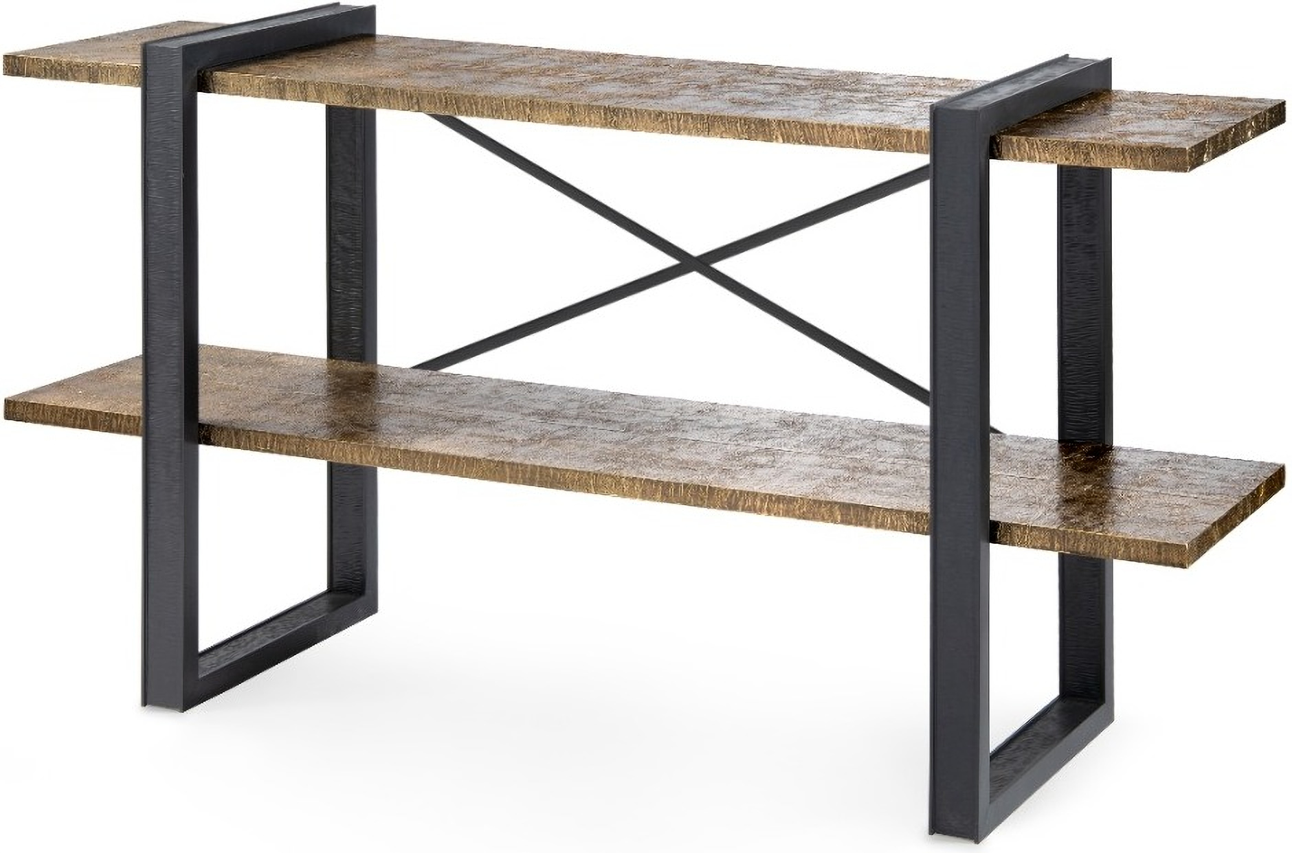 Odeon Low Shelf In Antique Brass and Dark Bronze by Villa & House ...