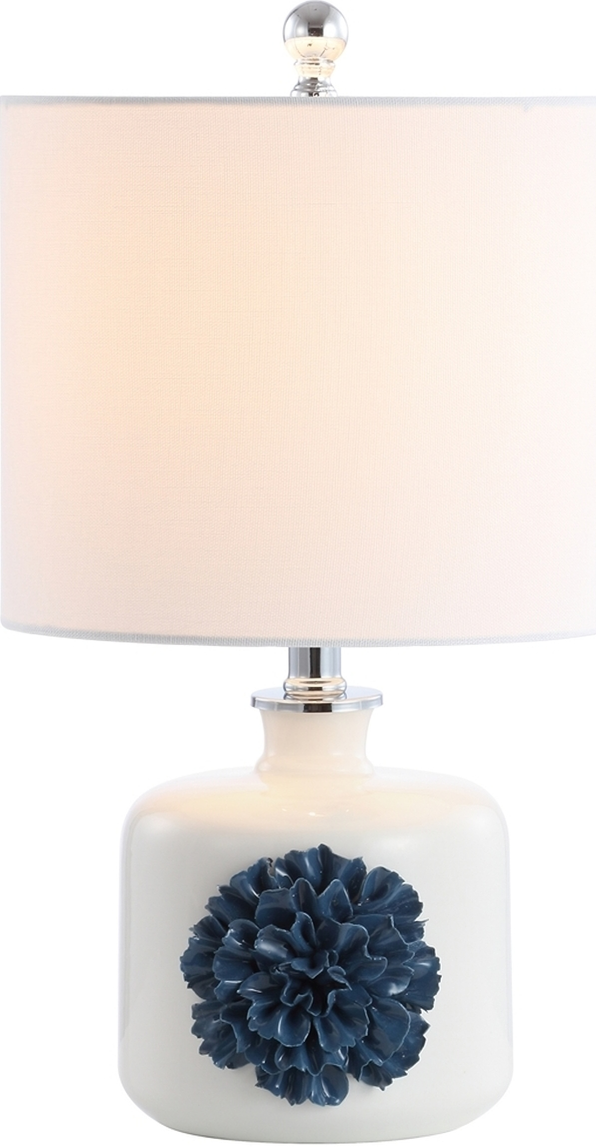 Olinda White and Blue Table Lamp by Safavieh | 1StopBedrooms