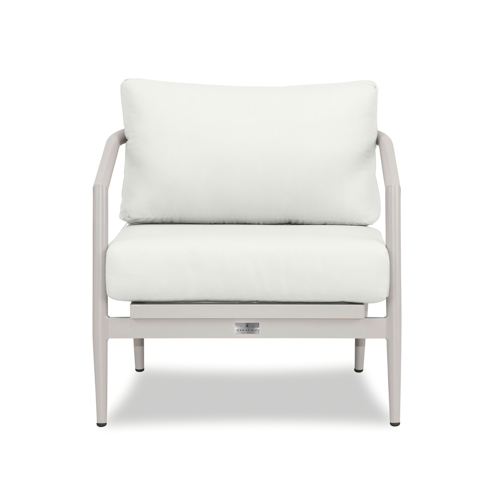 Olio Club Chair In Canvas Natural and Urbon Stone by Harmonia Living ...
