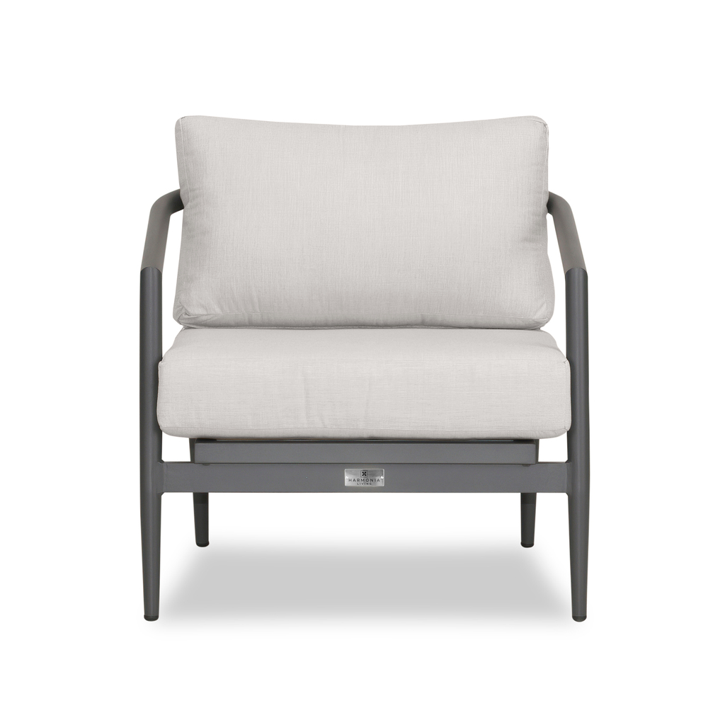 Olio Club Chair In Cast Silver and Slate by Harmonia Living | 1StopBedrooms