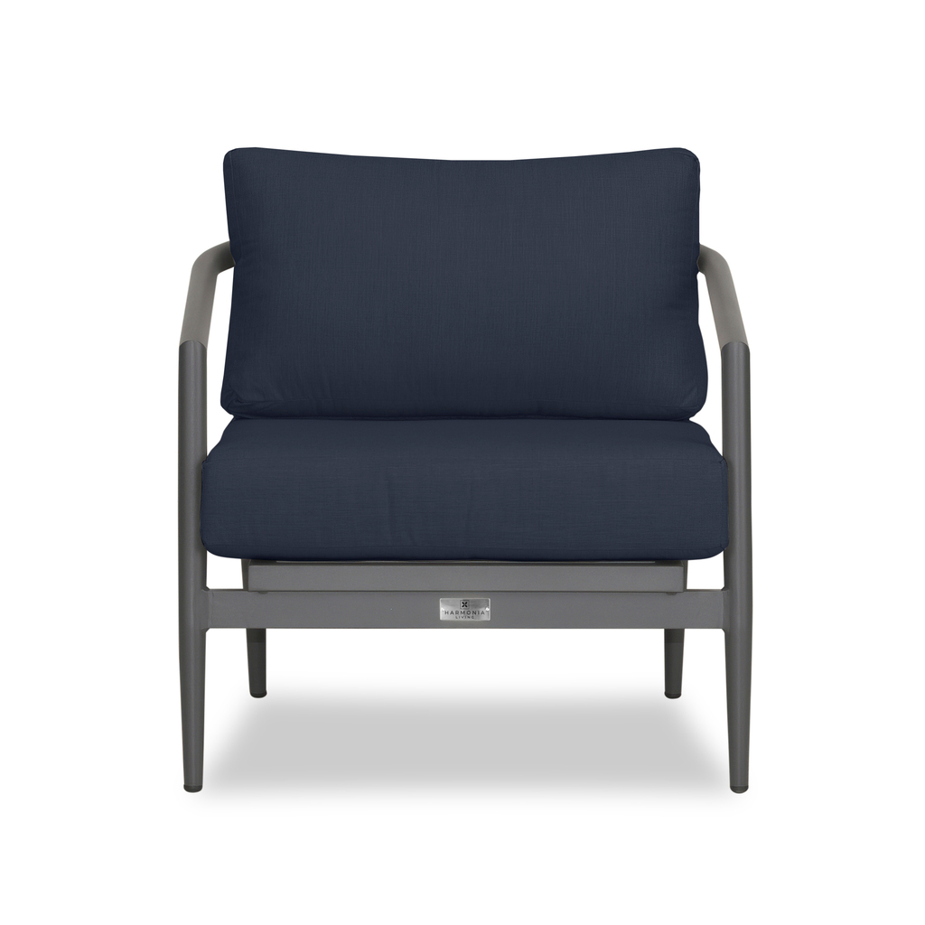 Olio Club Chair In Spectrum Indigo and Slate by Harmonia Living ...