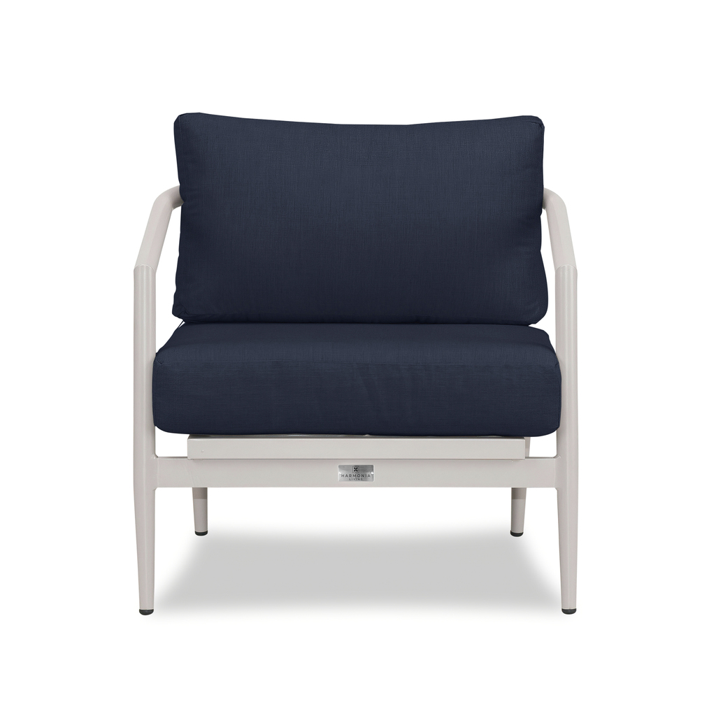 Olio Club Chair In Spectrum Indigo and Urbon Stone by Harmonia Living ...