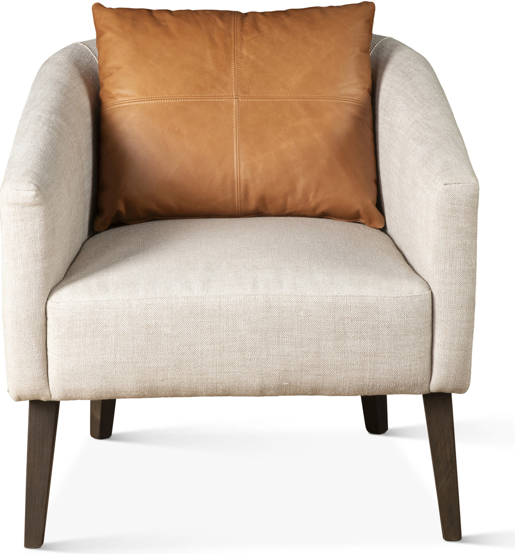 Olivia Armchair In Beige Linen by Home Trends and Design | 1StopBedrooms