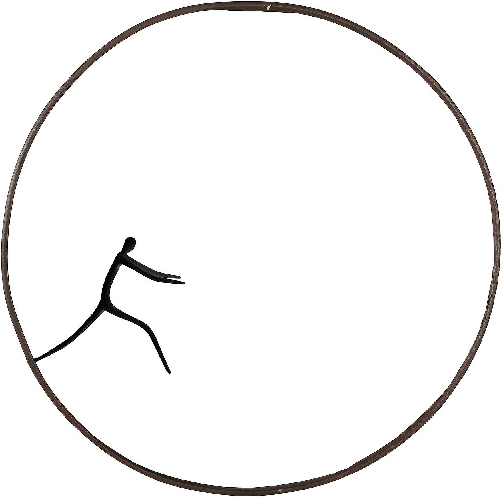 Olympic Figure In Iron Ring In Brown And White TH99504 by Phillips ... Olympic Figure In Iron Ring In Brown And White TH99504 by Phillips ...