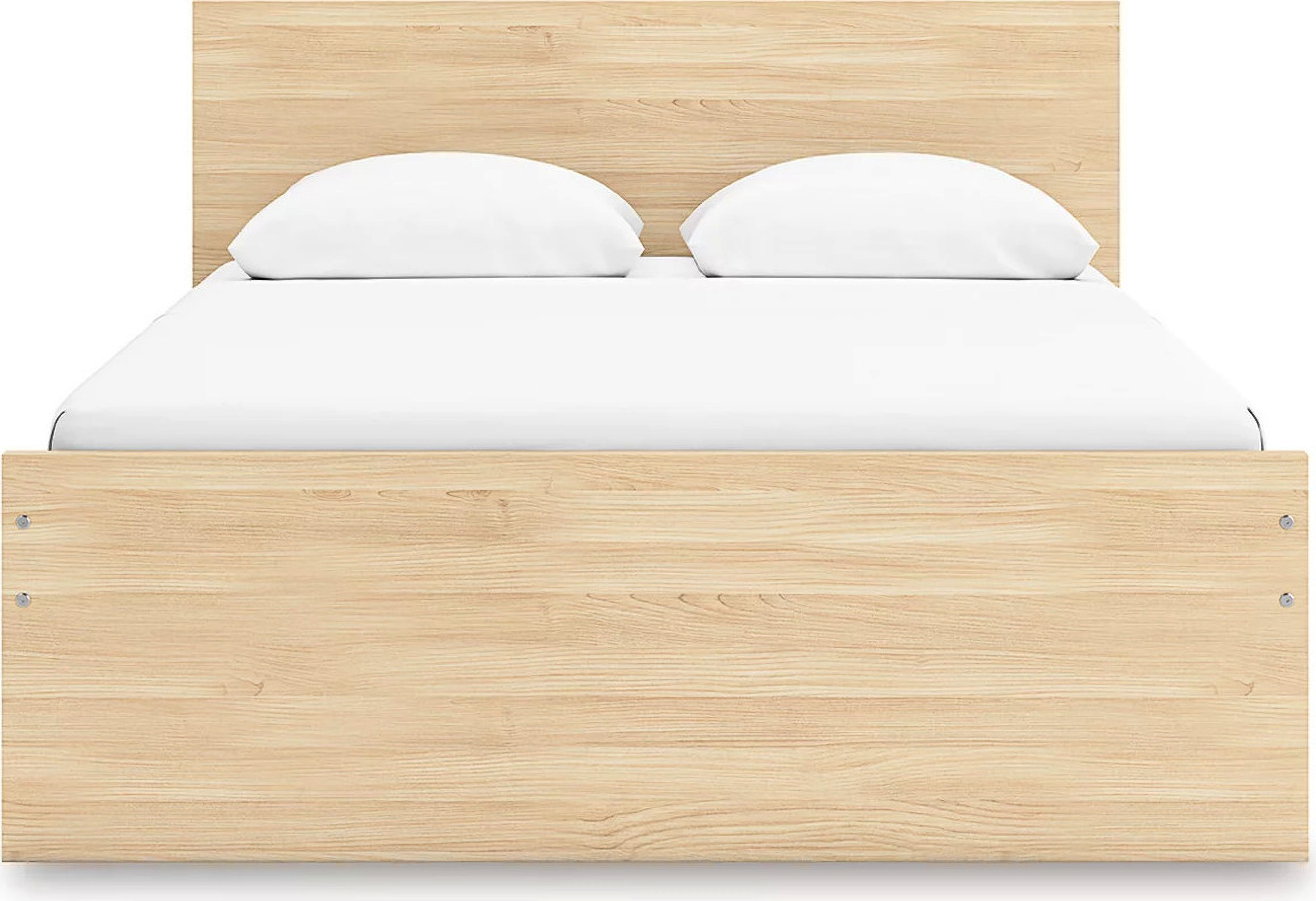 Onita Queen Panel Platform Bed with 1 Side Storage In Natural by Ashley ...