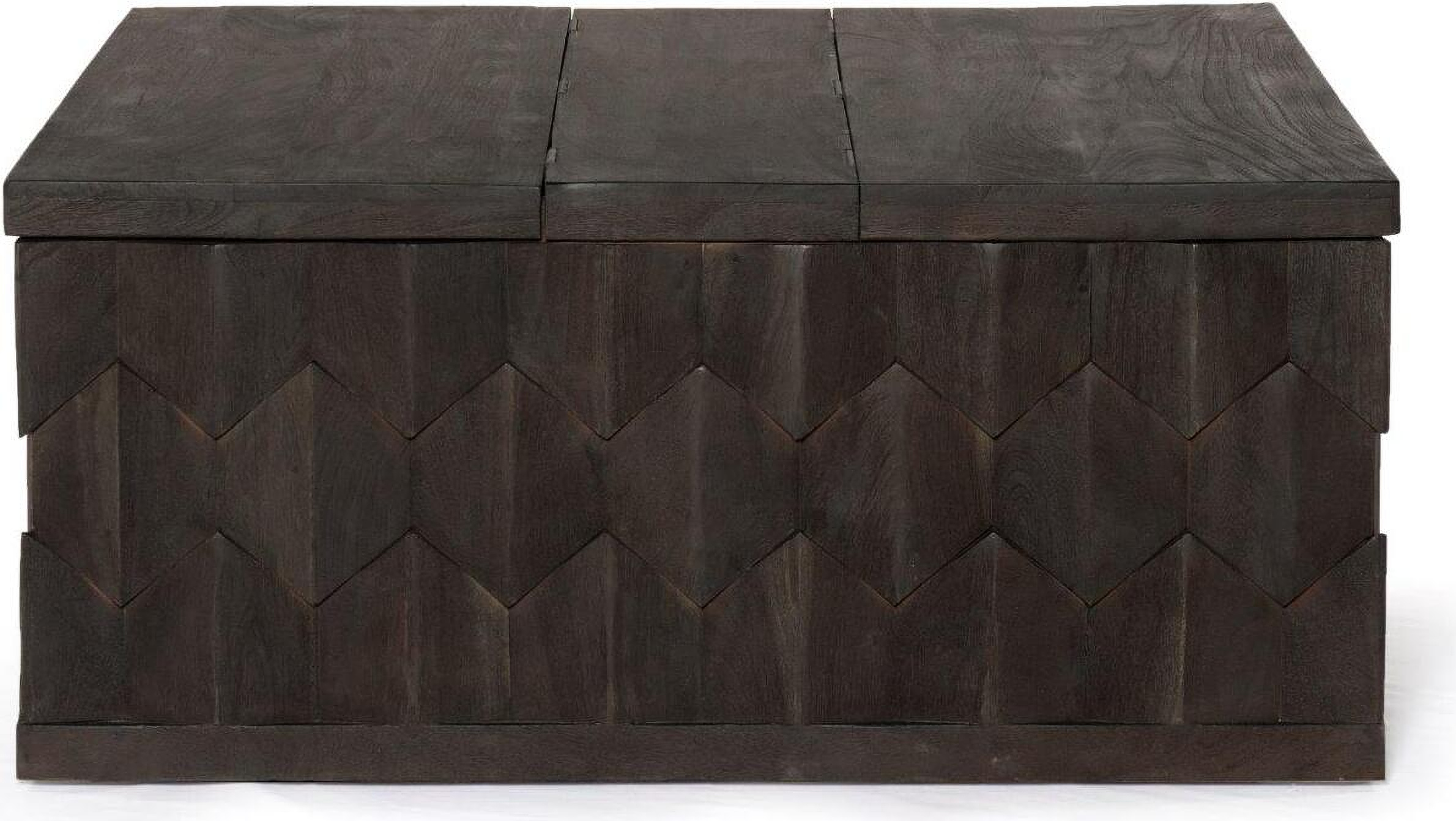 Onyx Storage Cocktail Table In Dark Brown by Moti | 1StopBedrooms