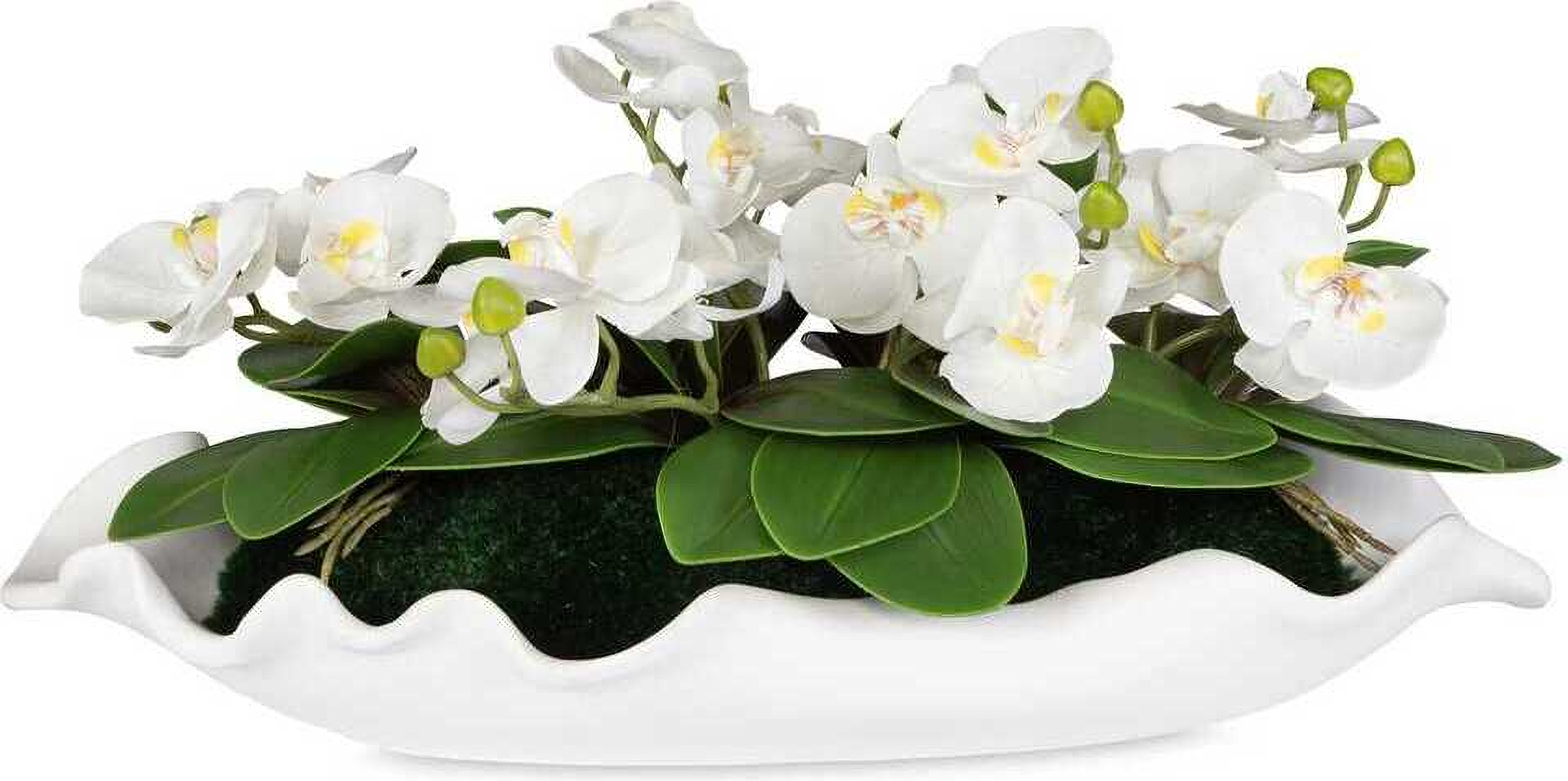 Opulence Orchid Centerpiece with Bowl In White by Uttermost | 1StopBedrooms