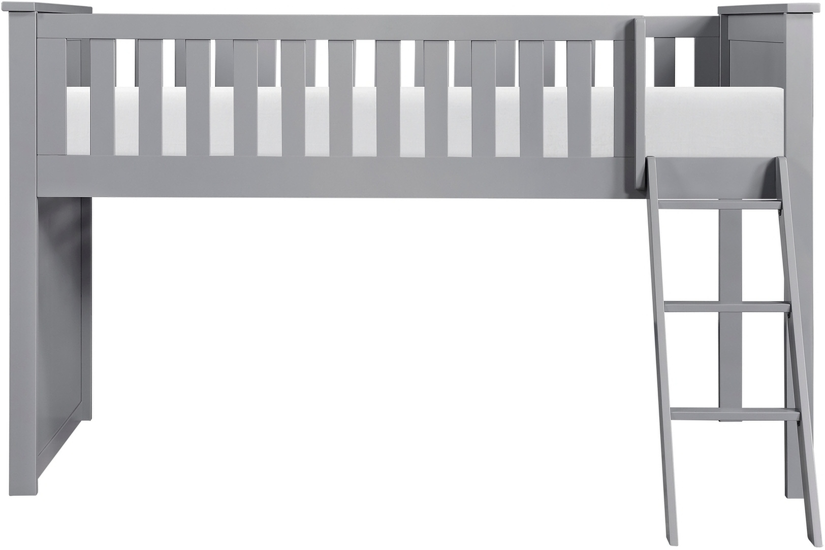 Orion Twin Low Loft Bunk In Gray by Homelegance | 1StopBedrooms