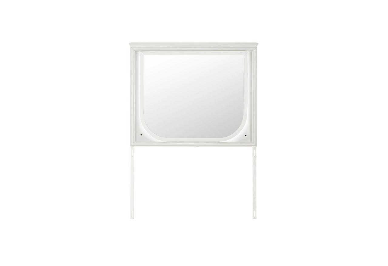 Orion Mirror with LED In Gold by Global Furniture USA | 1StopBedrooms