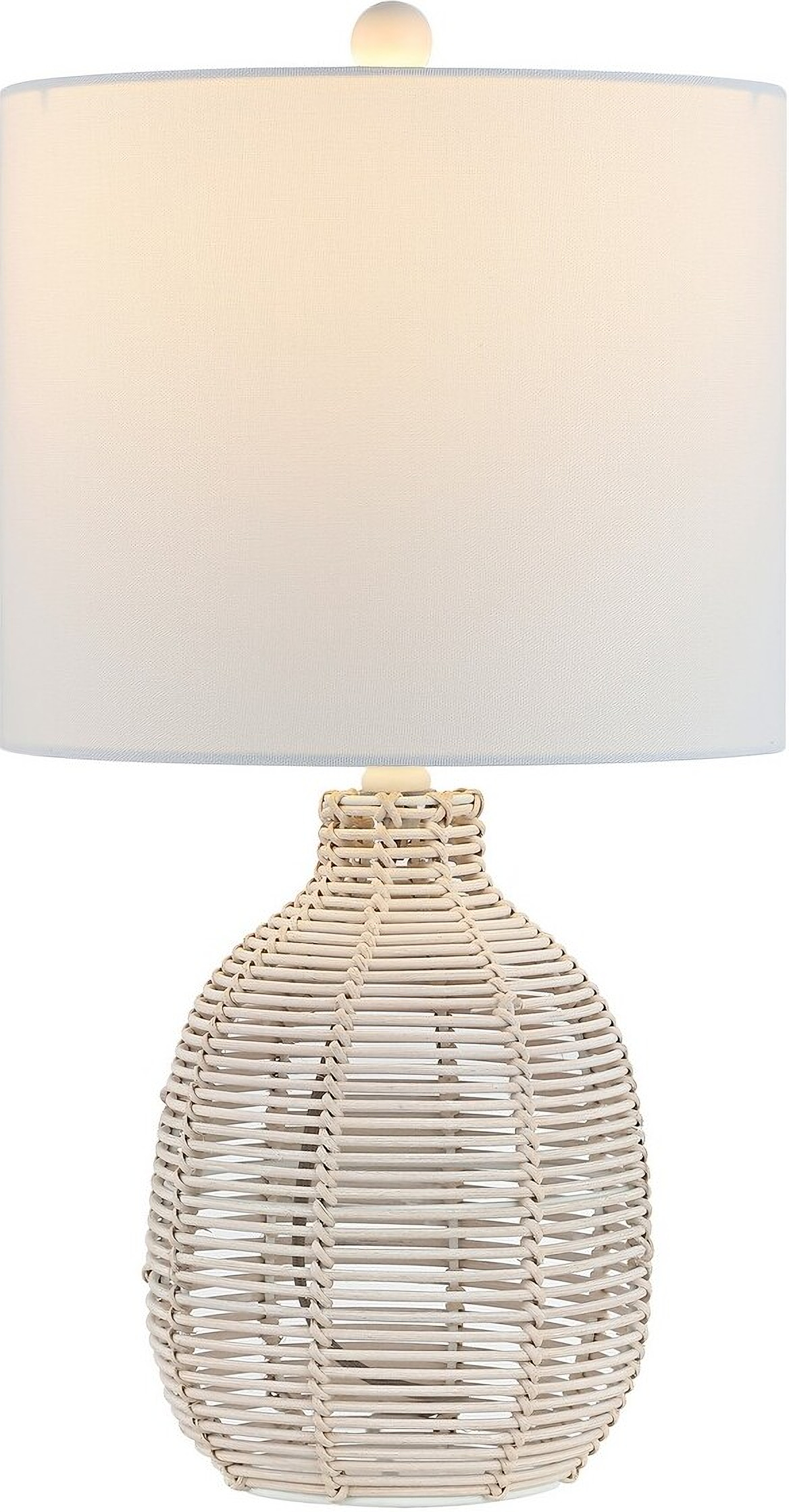 Oroya 23 Inch White Rattan Table Lamp by Safavieh | 1StopBedrooms