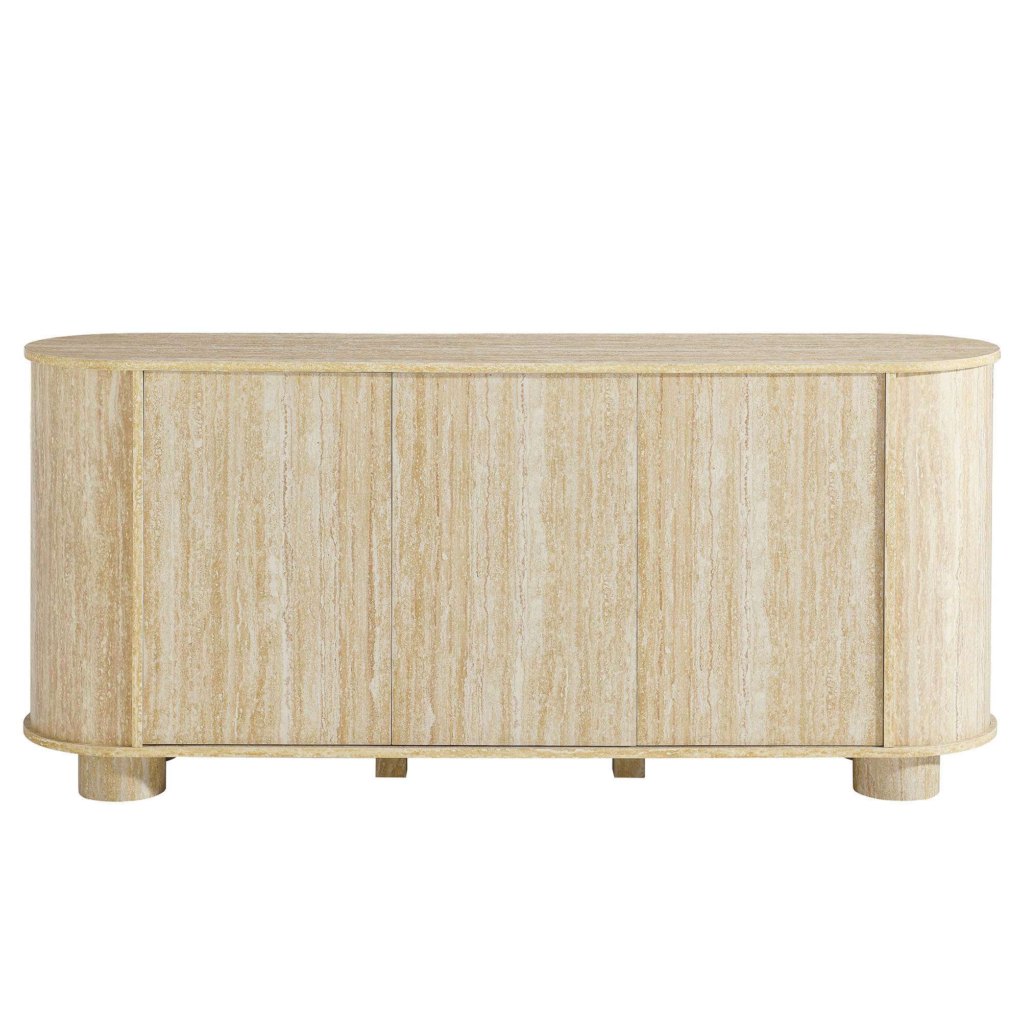 Overture 63 Inch Oval Faux Sideboard In Travertine by Modway ...