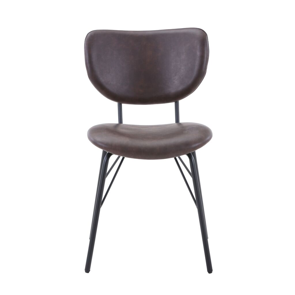 Owen Split Back Upholstered Dining Chair Set of 2 In Dark Brown by ...