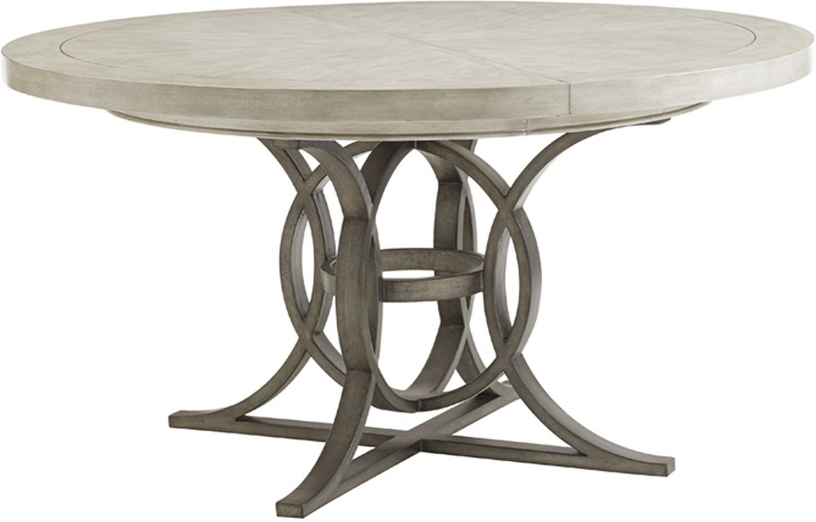 Oyster Bay Calerton Extendable Round Dining Table by Lexington 1StopBedrooms