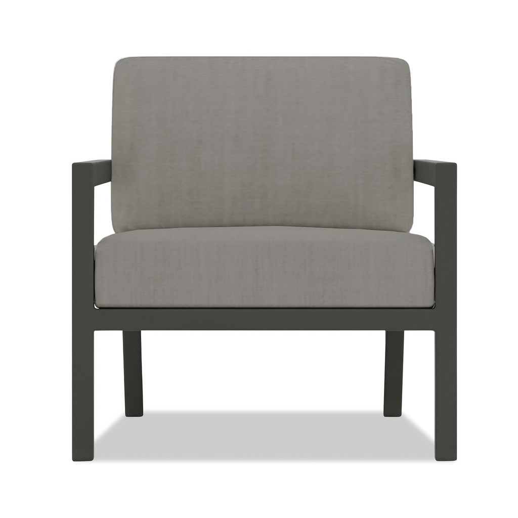 Pacifica Club Chair In Canvas Charcoal and Slate by Harmonia Living ...