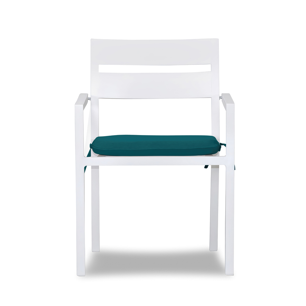 Pacifica Dining Arm Chair In Spectrum Peacock and White by Harmonia ...
