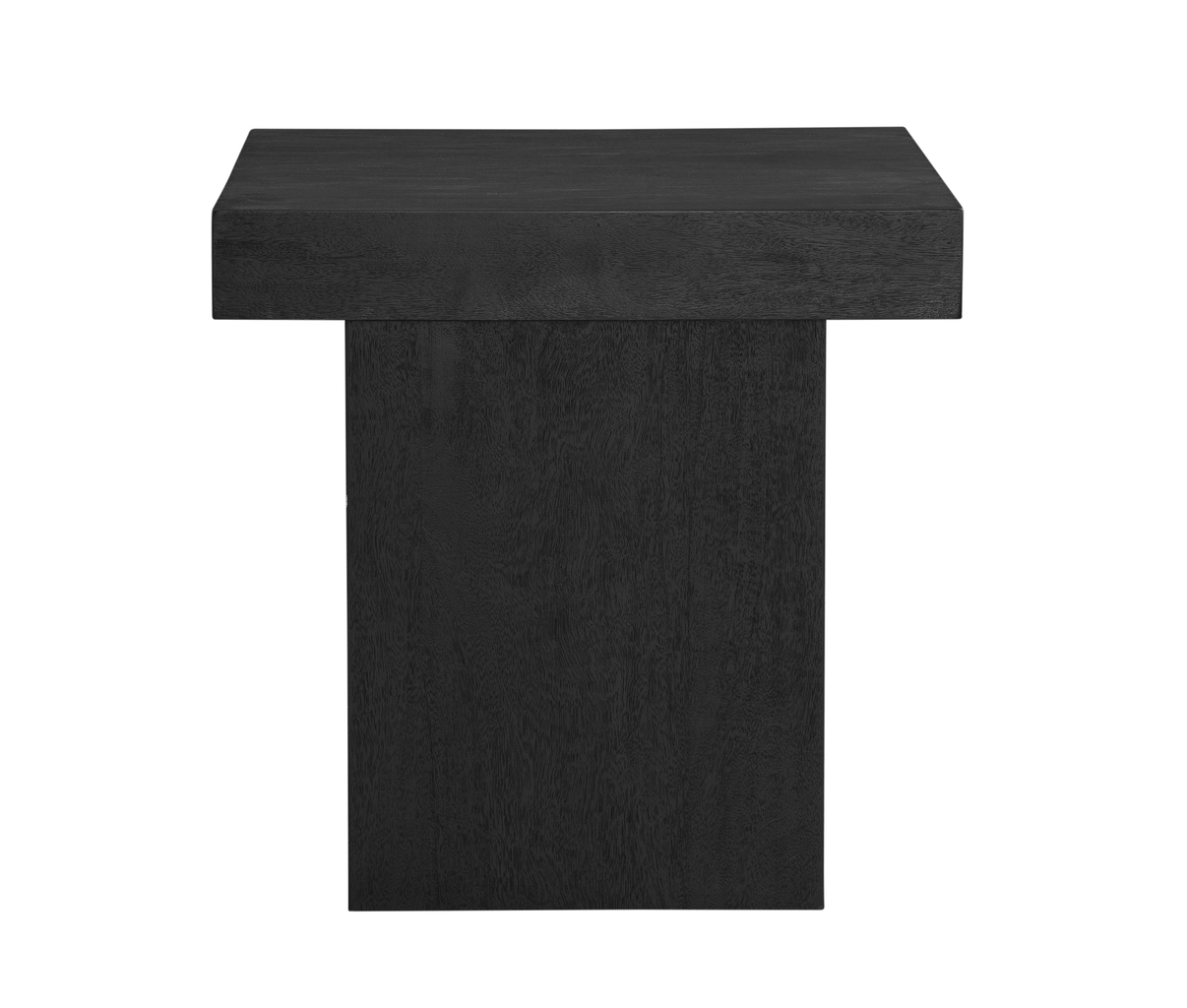 Padula Square Large End Table In Dusty Black by Bassett Mirror Company ...