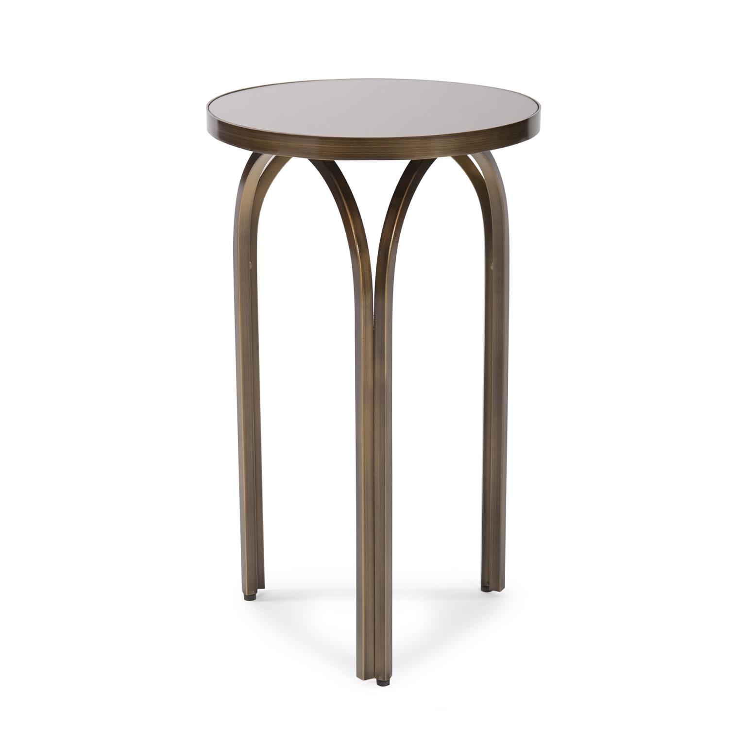 Palladio Tea Tint Side Table In Brass by Howard Elliott | 1StopBedrooms